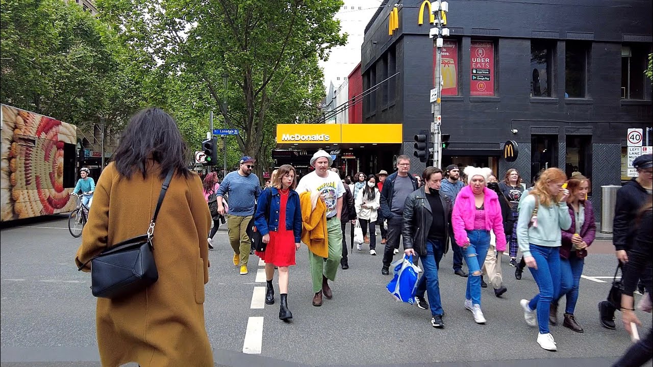 Australia | Walking on the Famous Swanston St. in Melbourne CBD, The ...