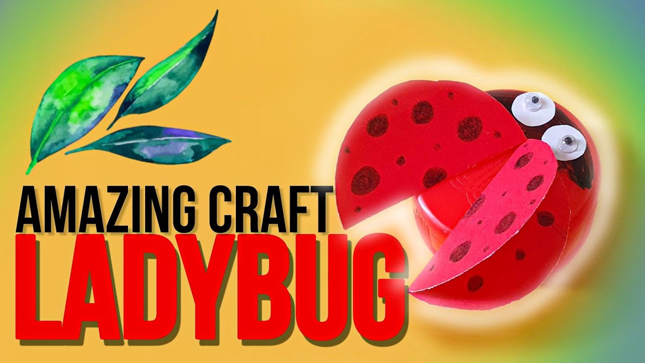 How to make a ladybug with recycled materials ? 🐞♻️ / Crafts with ...