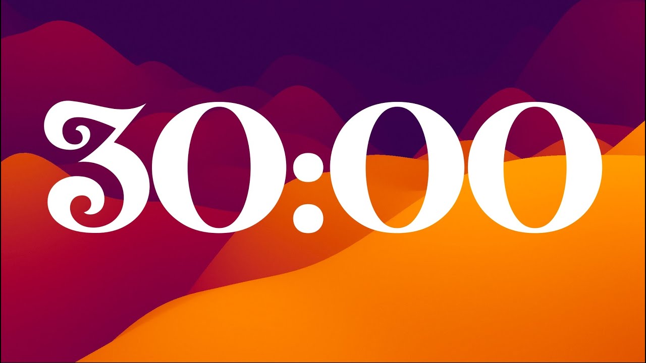 30 Minute Timer with Relaxing Music for Classroom | Calm Synth Alarm at ...