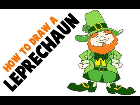 How to Draw a Leprechaun for Saint Patrick's Day. - YouTube