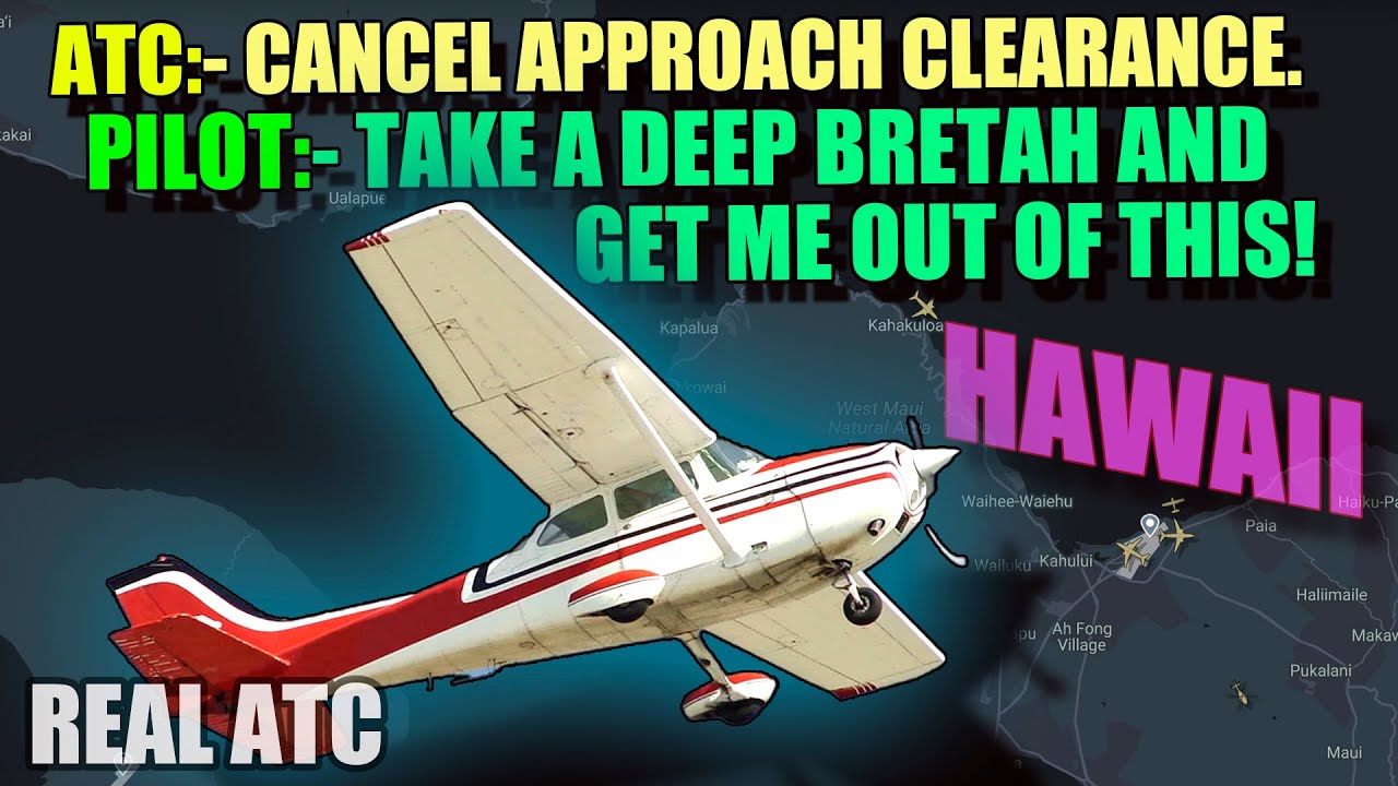 PILOT vs ATC. Cessna 172 Pilot got into bad weather conditions. REAL ...