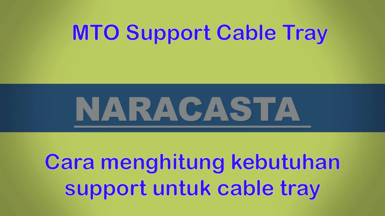 MTO Support Cable Tray - YouTube