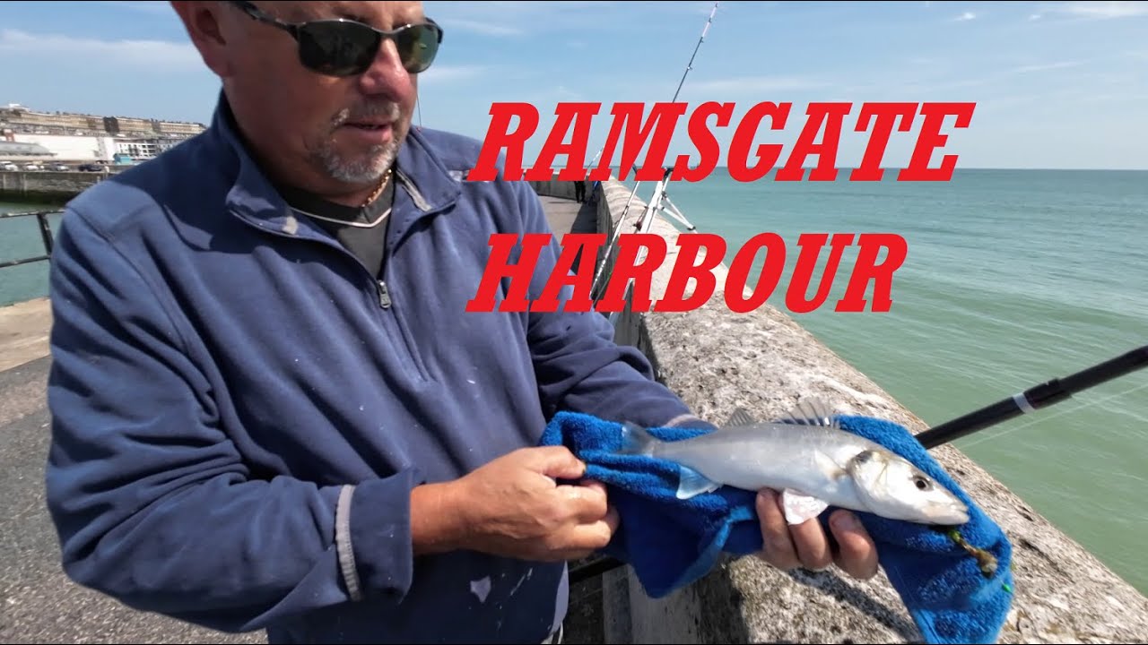 SEA FISHING UK RAMSGATE HARBOUR PIER with the Priest and Baker - YouTube