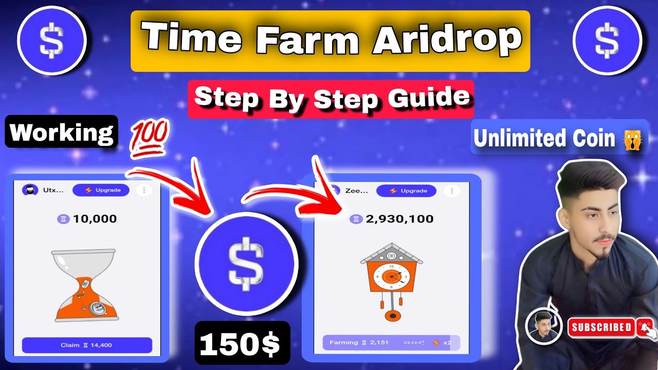 Time Farm Airdrop Unlimited Coin Trick | Time Farm Airdrop script ...
