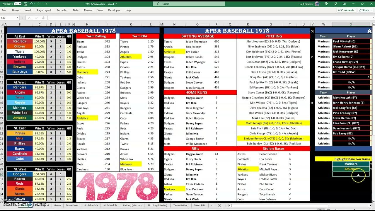 Ways to play the game (electronic scoreboard, excel, tabletop) - YouTube
