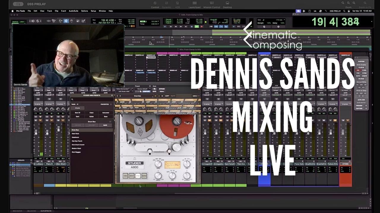 Mixing Live w Dennis Sands (Action Cue) - YouTube