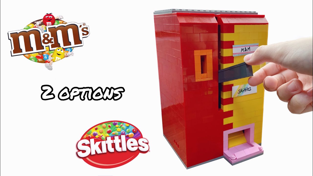LEGO 2 options candy machine *M&M’s and Skittles* - YouTube
