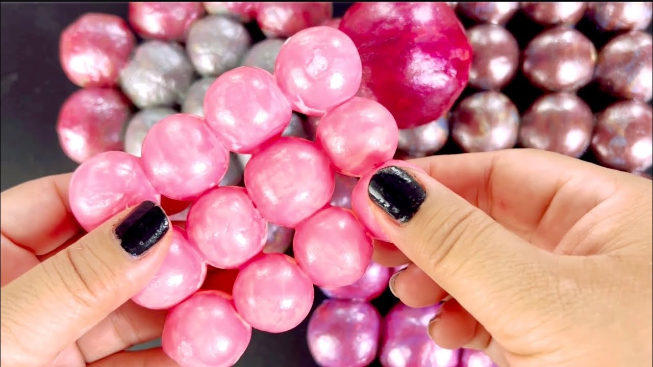 ASMR clay crunch | ASMR satisfying video #claycracking - YouTube