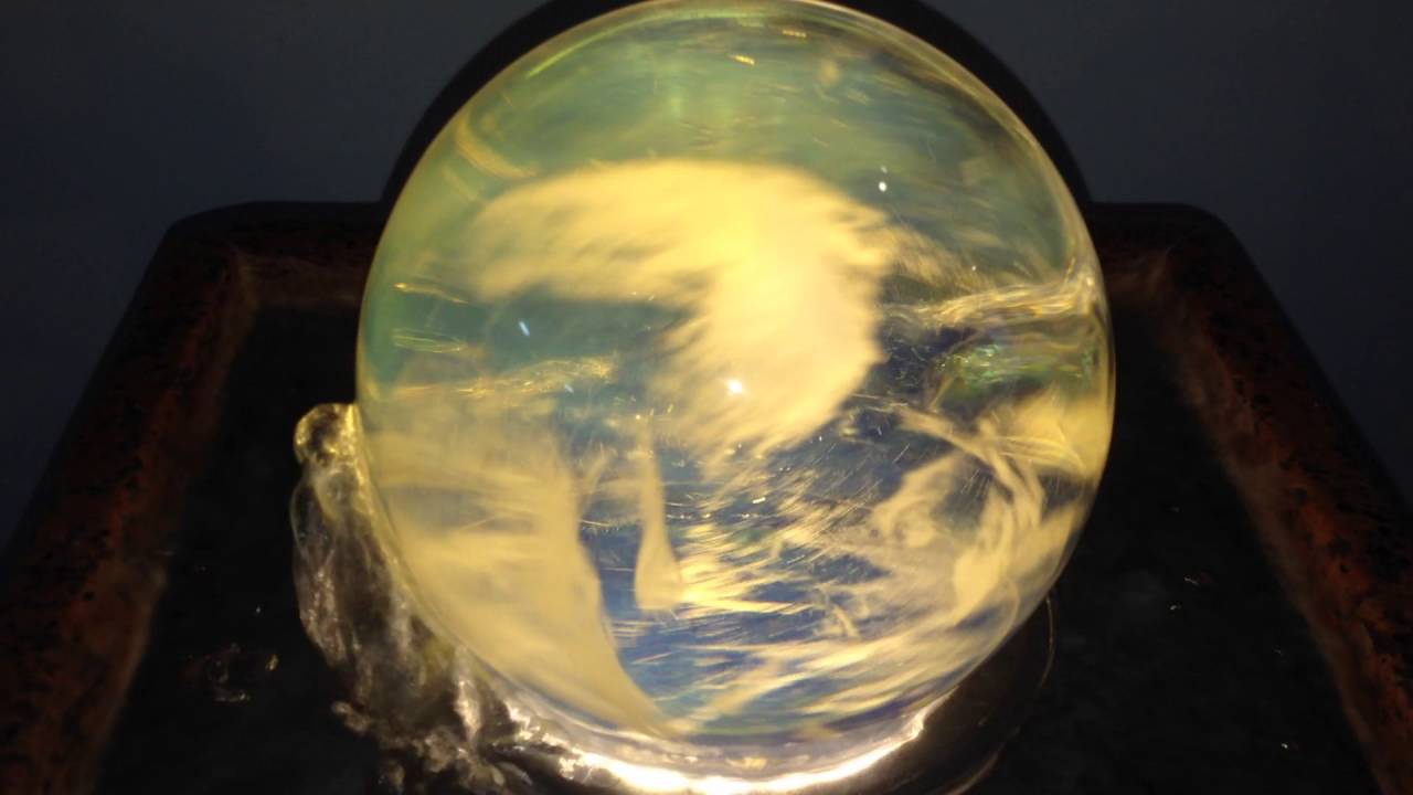 120mm Natural Yellow Crystal Ball - YouTube