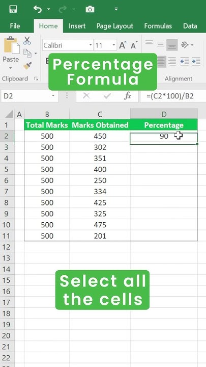 Excel Exceltips Exceltutorial Percentage Youtube