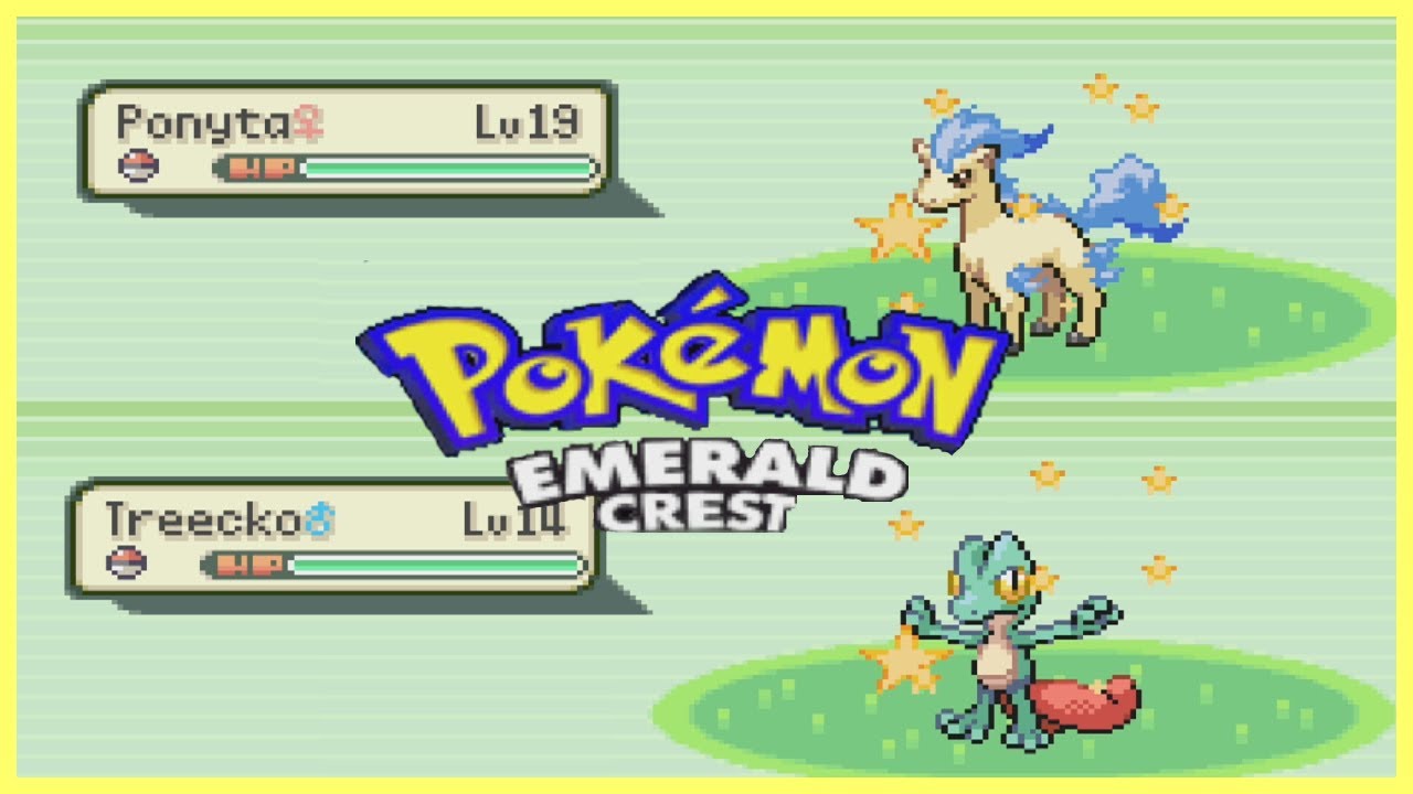 Shiny Treecko & Shiny Ponyta In Pokemon Emerald Crest! - YouTube
