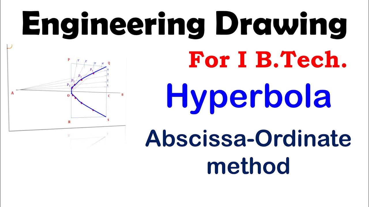 Construction of #Hyperbola by Abscissa Ordinate method #Engineering # ...