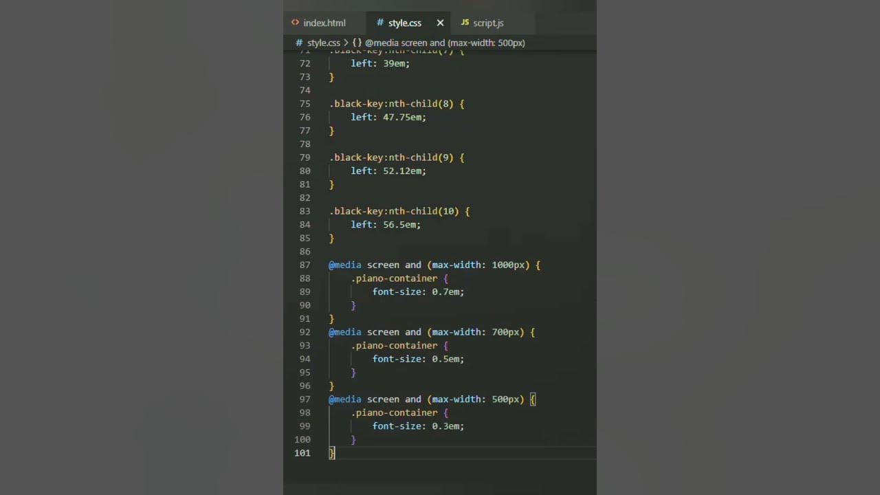 Playable Piano In Javascript Playable Piano Webdesign Webdevelopment Youtube