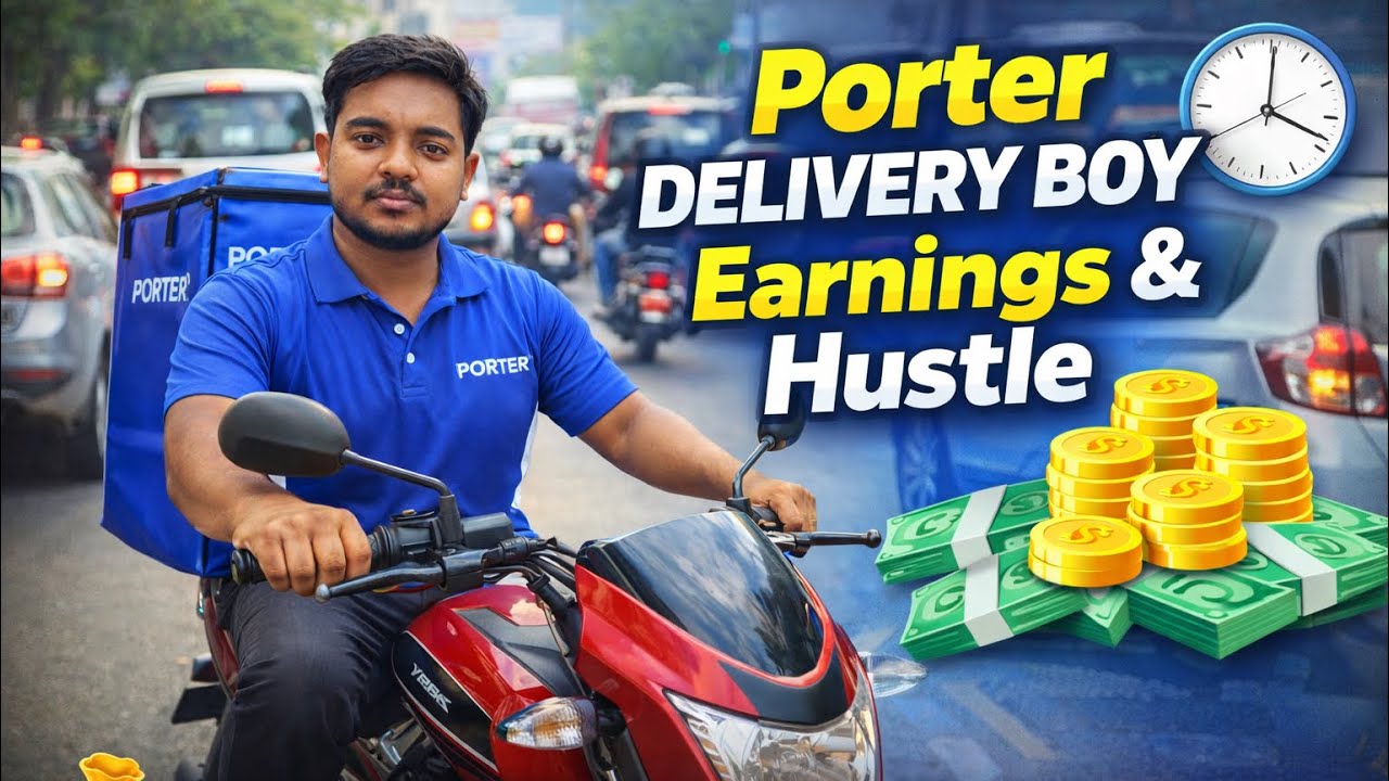 Porter delivery job earning and hustle ||porter delivery job salary ||# ...
