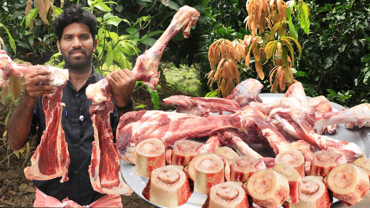 Beef Bone Marrow | Indian Buffalo Bone Marrow Recipe | How To Cook Beef ...