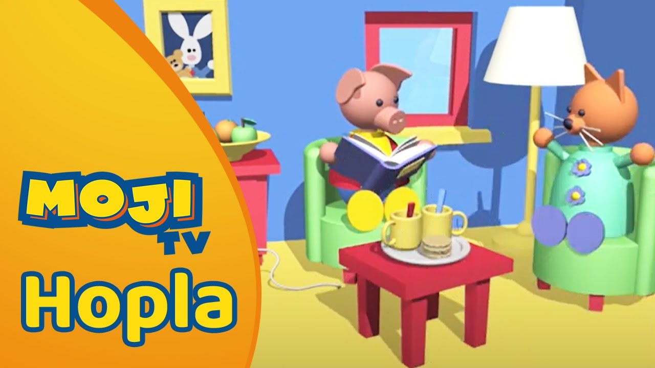 HOPLA PAKT EEN LEEUW OP 🦁 | HOPLA 🐇 | Nederlandse Kinderseries | MojiTV ...