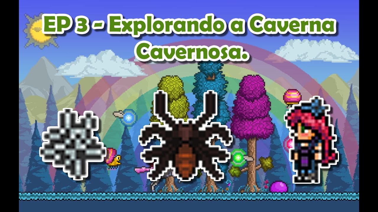 Explorando a Caverna Cavernosa - Terraria [EP 3] Pt Br - YouTube