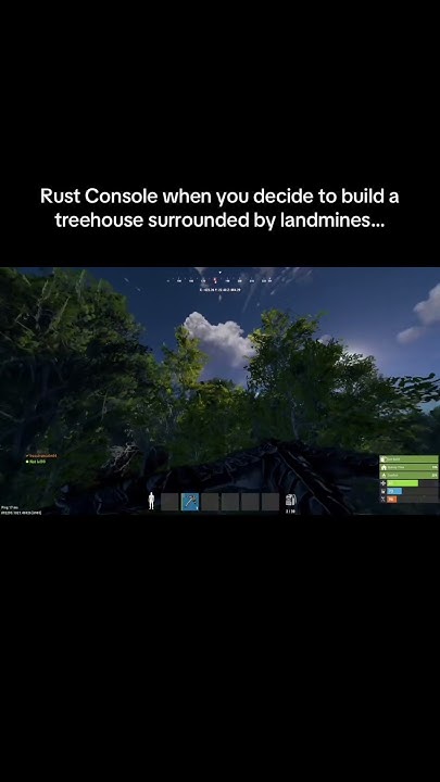 Rust Console I build a treehouse surrounded by landmines…#shorts #rust #rustconsole - YouTube