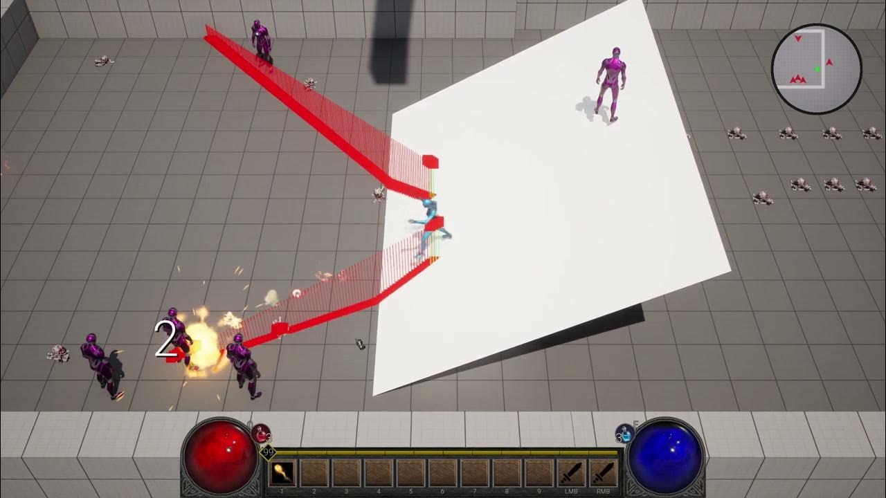 Unreal Engine Top Down Rpg Template Projectile Height Youtube