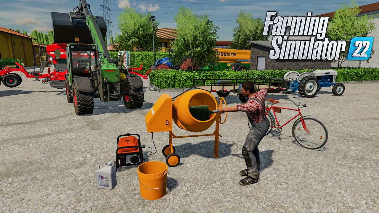 Using Full animated CONCRETE MIXER to treat our seeds | Farming ...