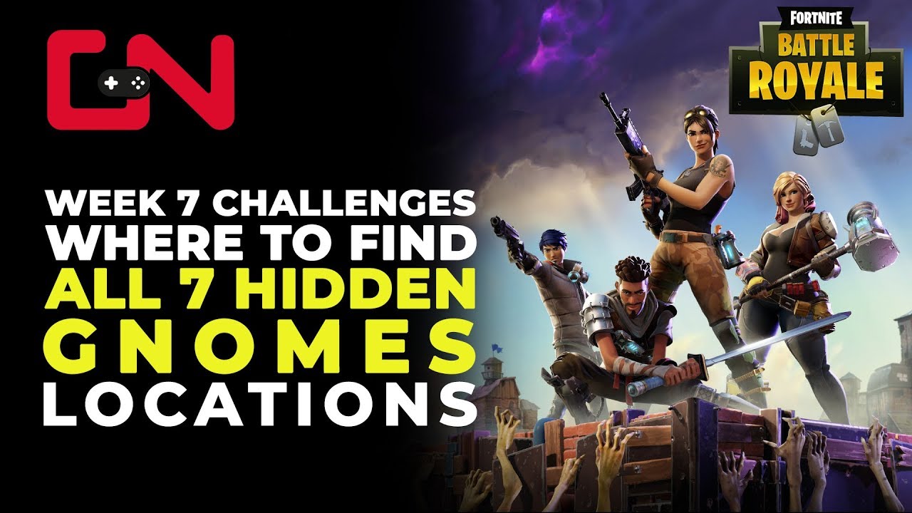 Fortnite BR Week 7 Challenge Where to find Hidden Gnomes - Locations ...