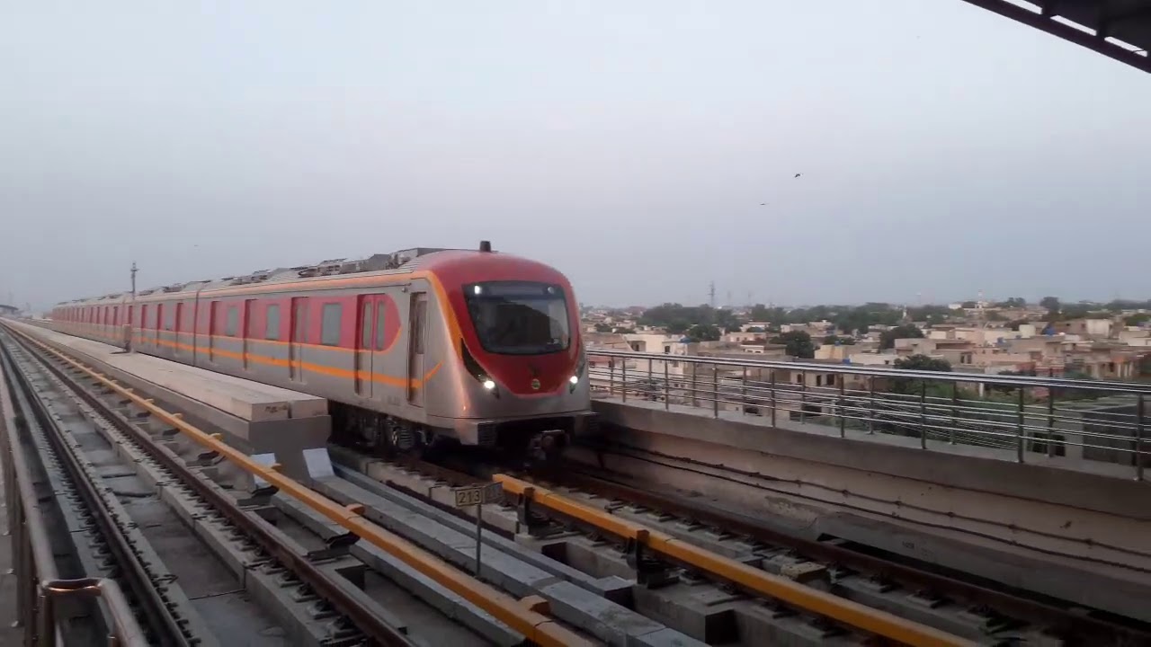 Orange line Train Lahore OLMRT - YouTube