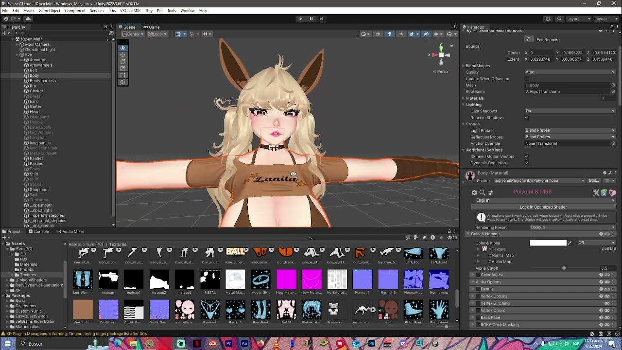 COMO EDITAR TEXTURAS EN UNITY PARA AVATARES DE VRCHAT - YouTube