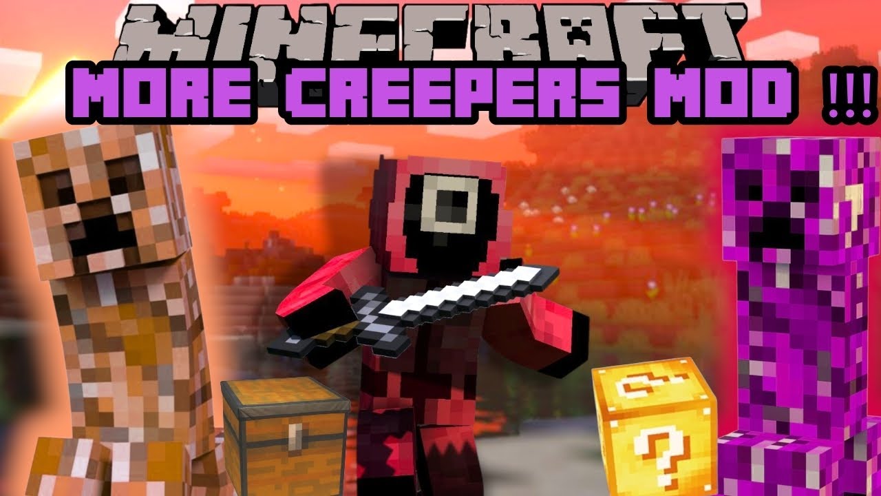Minecraft PE: MORE CREEPERS MOD! (Insane Mod!!!) - YouTube