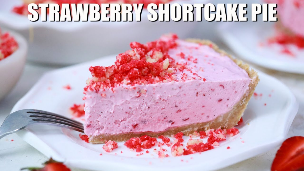 Strawberry Shortcake Pie Recipe - Sweet and Savory Meals - YouTube
