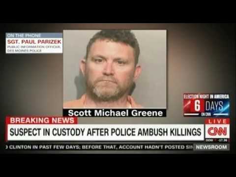 2 Iowa Police Officers killed in ambush attacks suspect Scott Michael ...