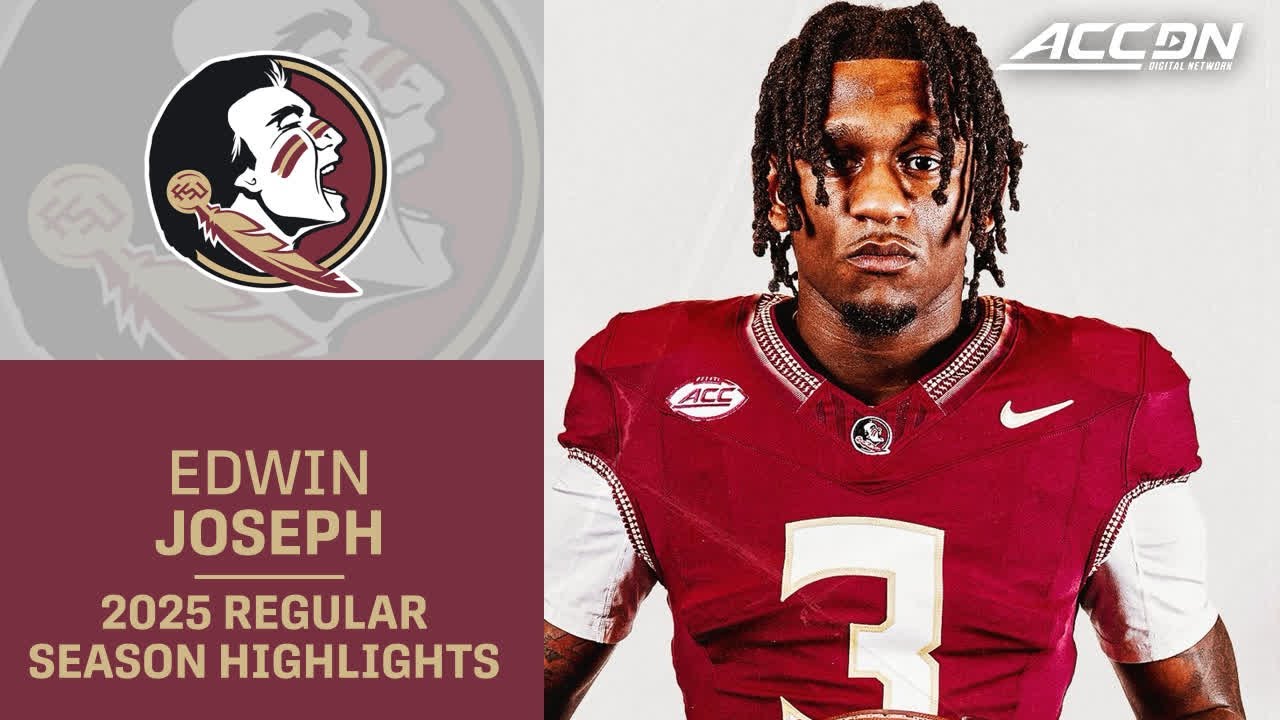 Edwin Joseph 2025 Regular Season Highlights | Florida State Cornerback ...