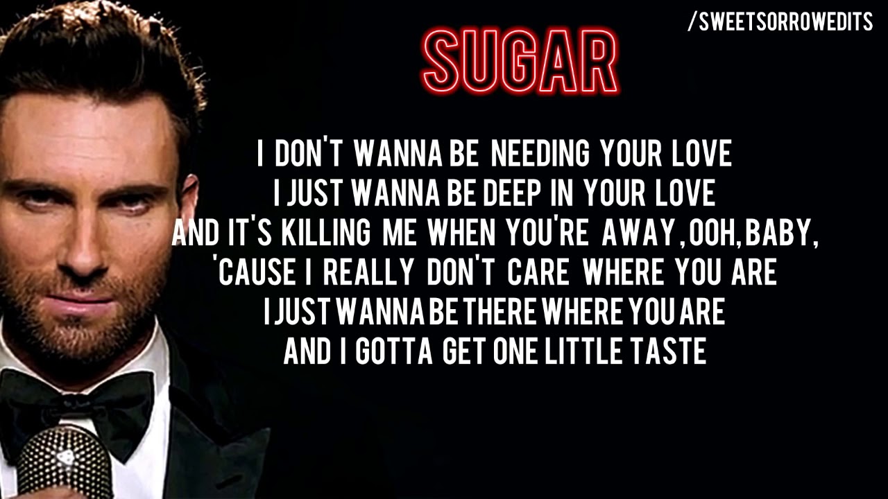 MAROON5 - SUGAR [Lyrics HD] - YouTube