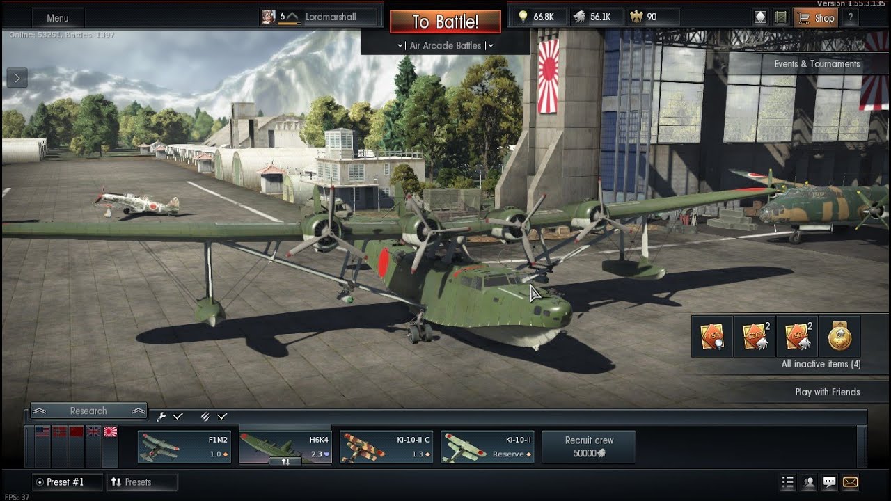 War Thunder - H6K4 - The indestructible Flying boat - YouTube