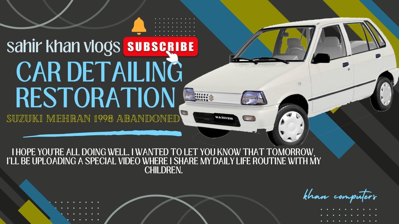 Mehran 1998 Old Abandoned Car Complete Restore #8 - YouTube