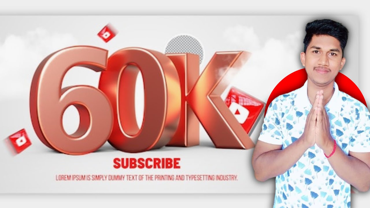 Finally 60K Subscribers Completed 🥳 Thanks to all 🙏 - YouTube