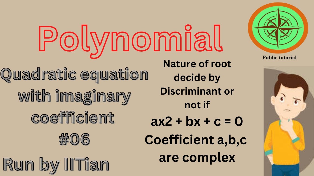 Quadratic equation with complex coefficient - YouTube