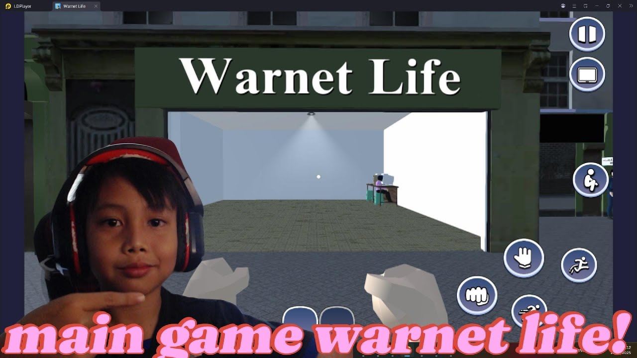 main game warnet life! - warnet simulator - YouTube