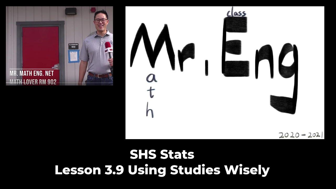 Stats Lesson 3.9 Using Studies Wisely - YouTube
