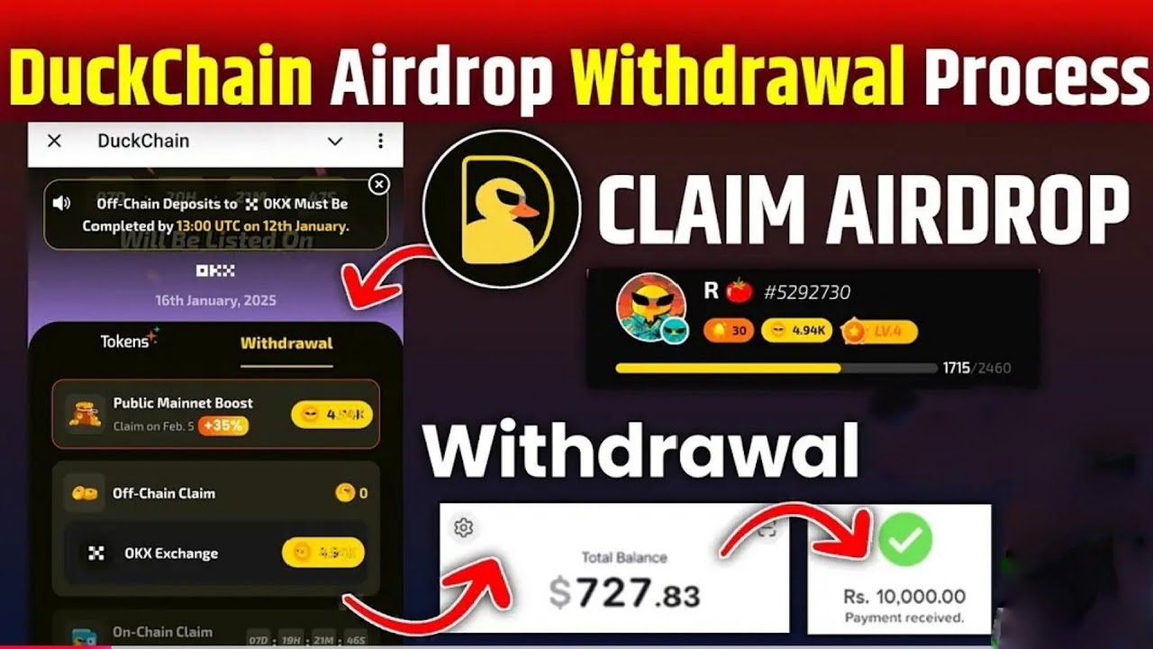 Duckchain Airdrop claim and with draw | Duckchain airdrop with draw in ...