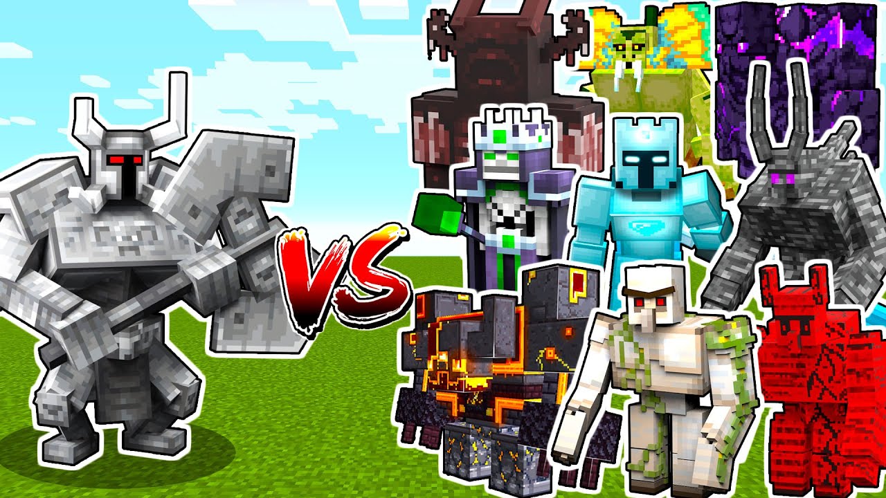 FERROUS WROUGHTNAUT vs NEW POWERFUL MOBS in Minecraft - YouTube