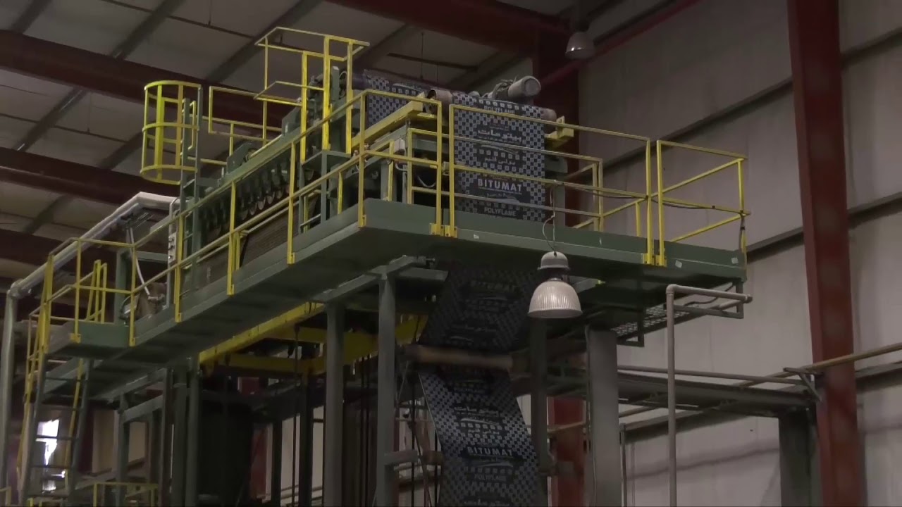 Bitumat Production Line Polyflame - YouTube