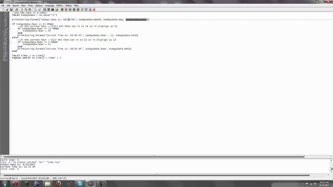 Lua Beginner Tutorials Lesson 6 Getting The Current Date CodeCombat