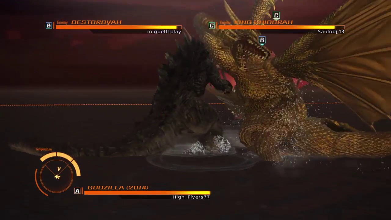 GODZILLA PS4 - Online Battles: Godzilla 2014 vs. Destroyah vs. King ...