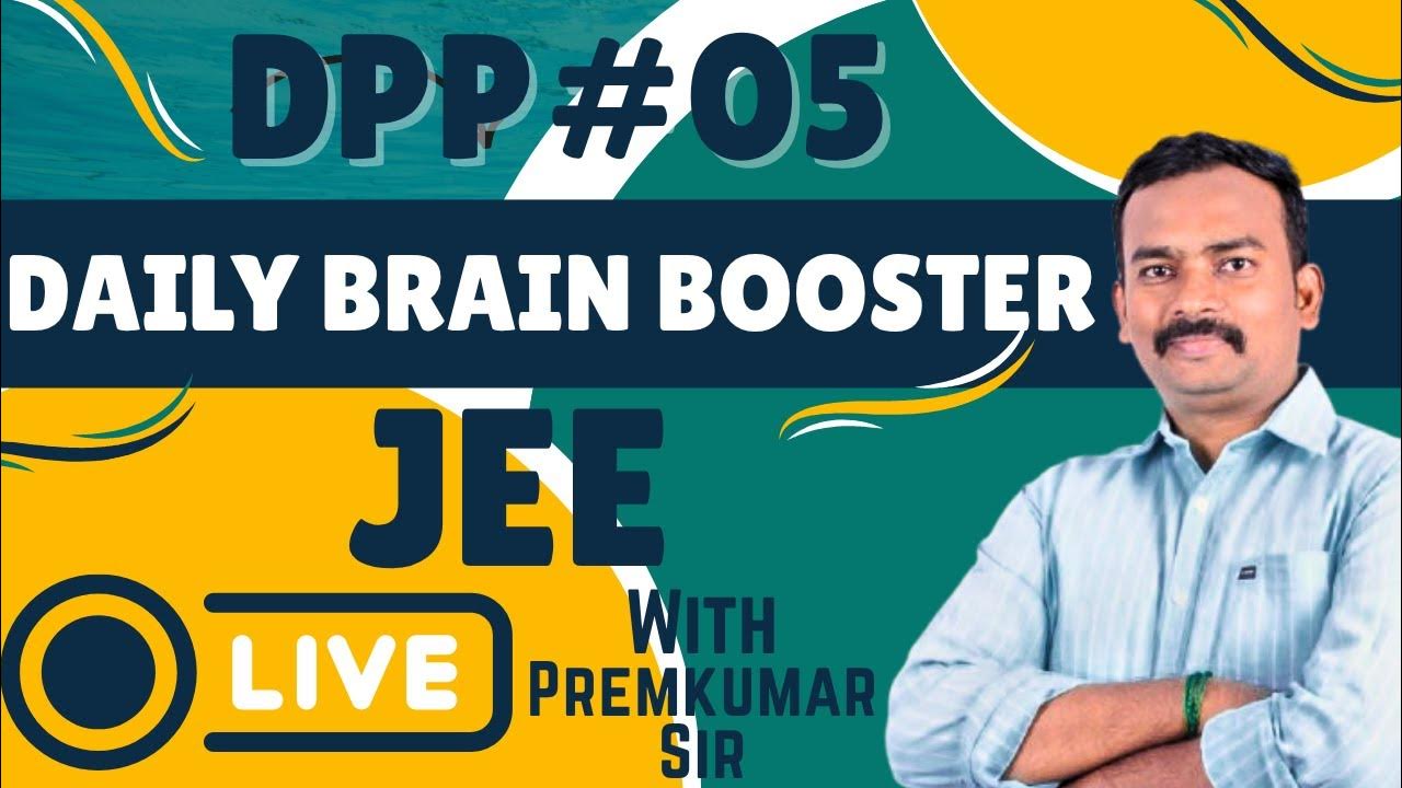 Watch JEE Main Mathematics Day wise Problem Solving Series with PM (Prem) Sir - Day 1 - YouTube