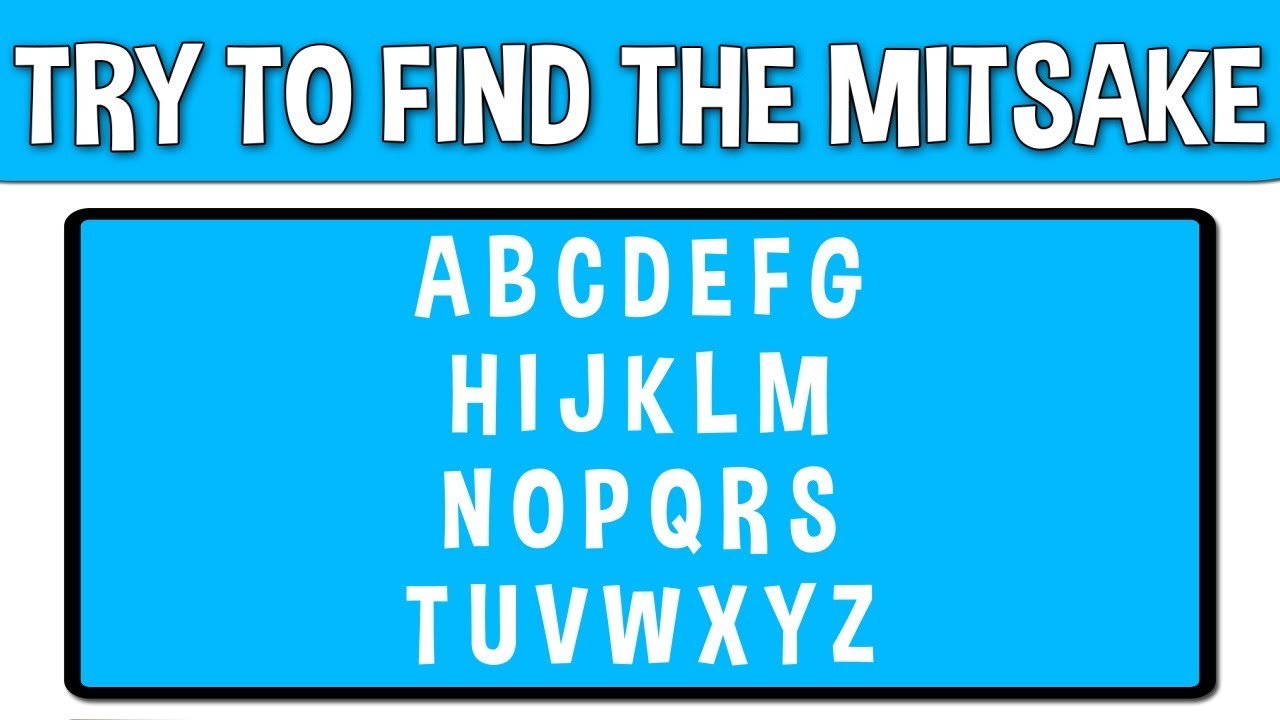 Try to find the Mistake | Can u find what is wrong? | IQ Riddles - YouTube