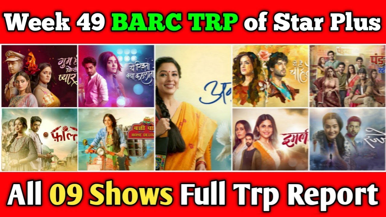 Star Plus BARC TRP Report of Week 49 : All 09 Shows Full Trp of this ...