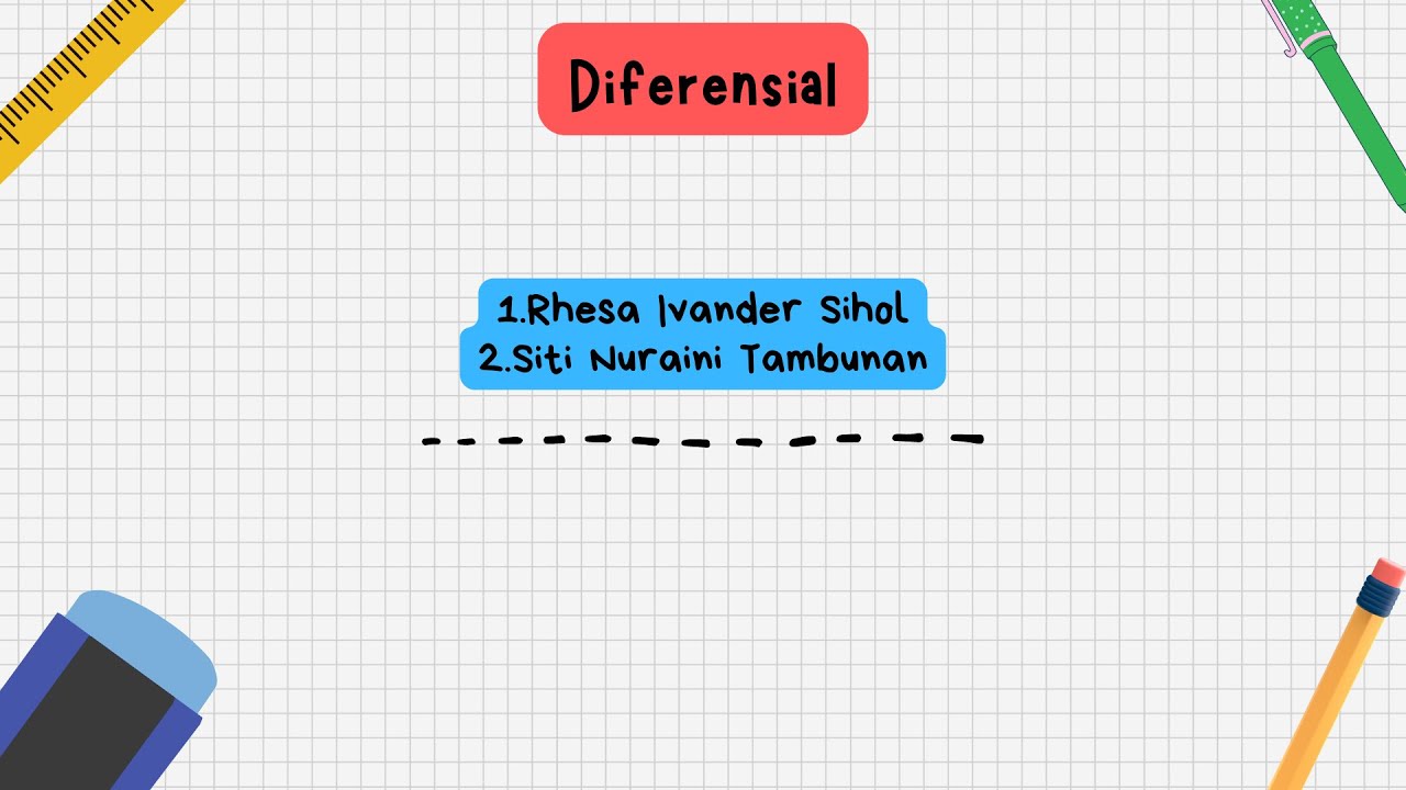 Rhesa Ivander Siti Tambunan Diferensial Project Mtk - YouTube
