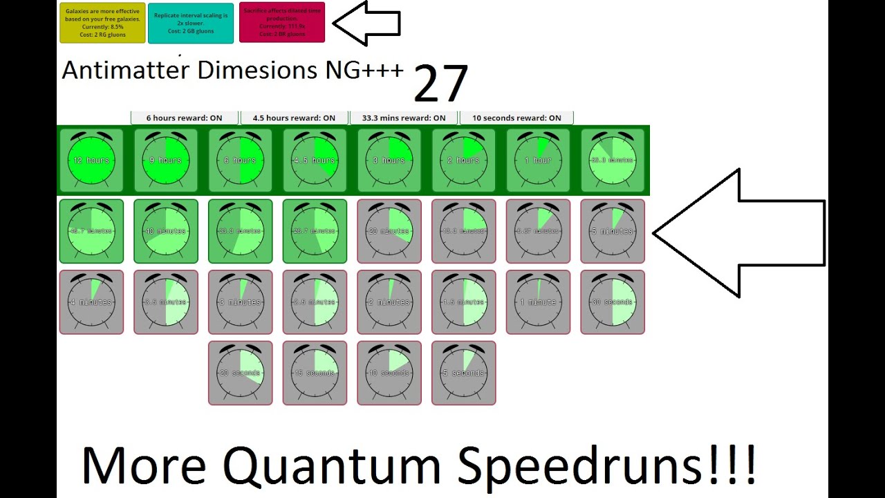 Antimatter Dimensions NG+++ Episode 27 - More gluons are powerful and ...