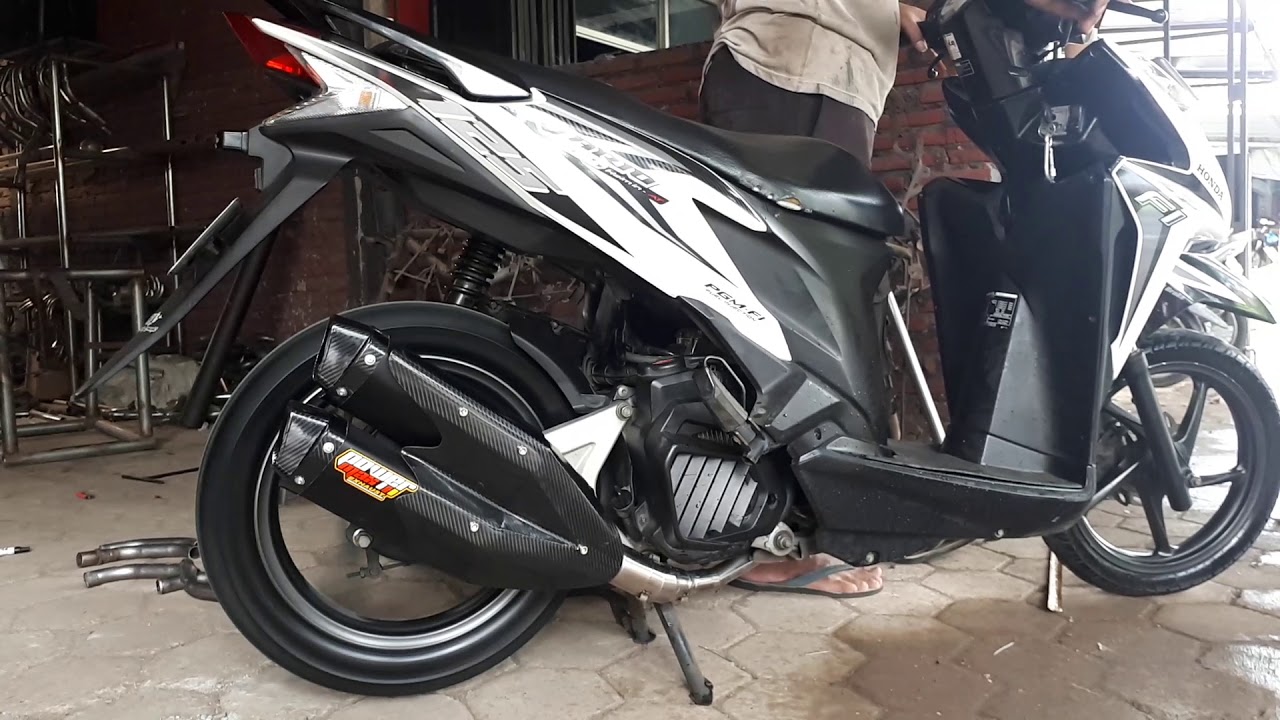 Knalpot racing Vario 125 by Power max exhaust - YouTube