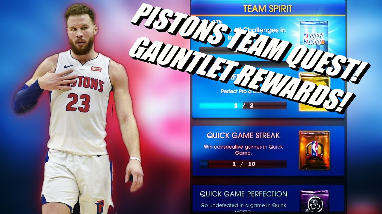 BRAND NEW PISTONS TEAM QUEST! STEVE NASH GAUNTLET REWARDS! | NBA ...